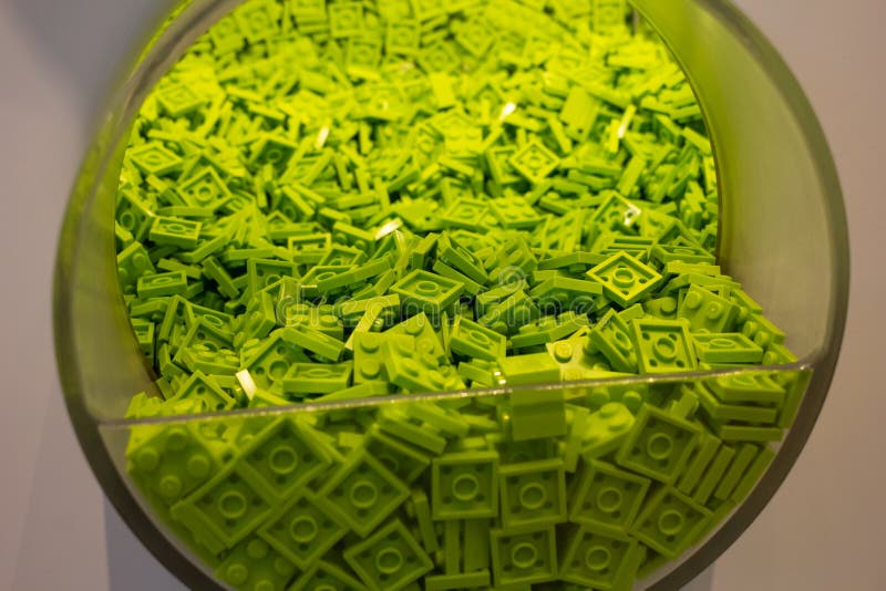 Green Lego bricks editorial photography. Image of collection - 156793462