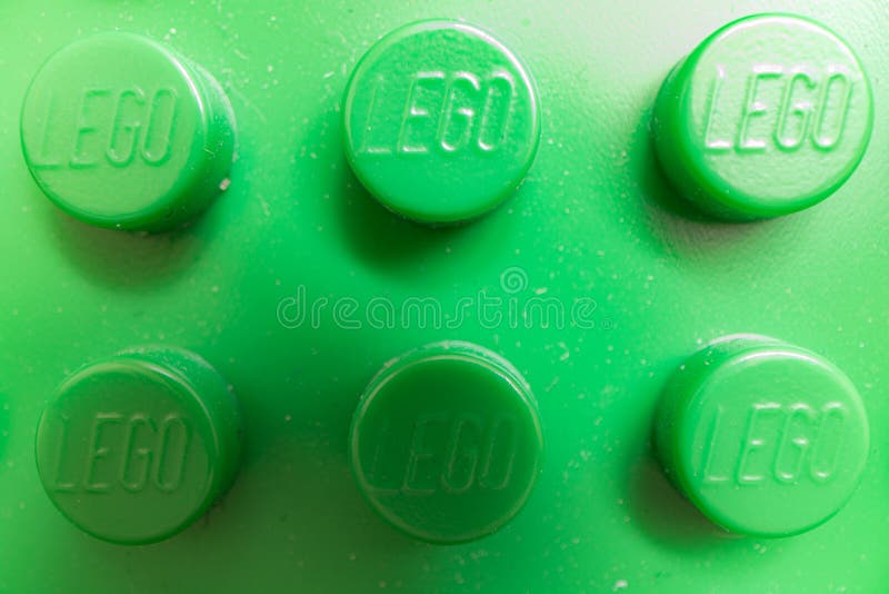 Green Lego Plate for Design Purpose Editorial Stock Image - Image of ...