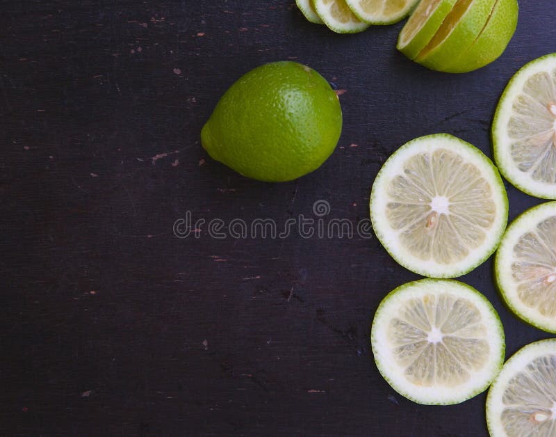 Green lemon slices stock image. Image of power, fruit - 58632291
