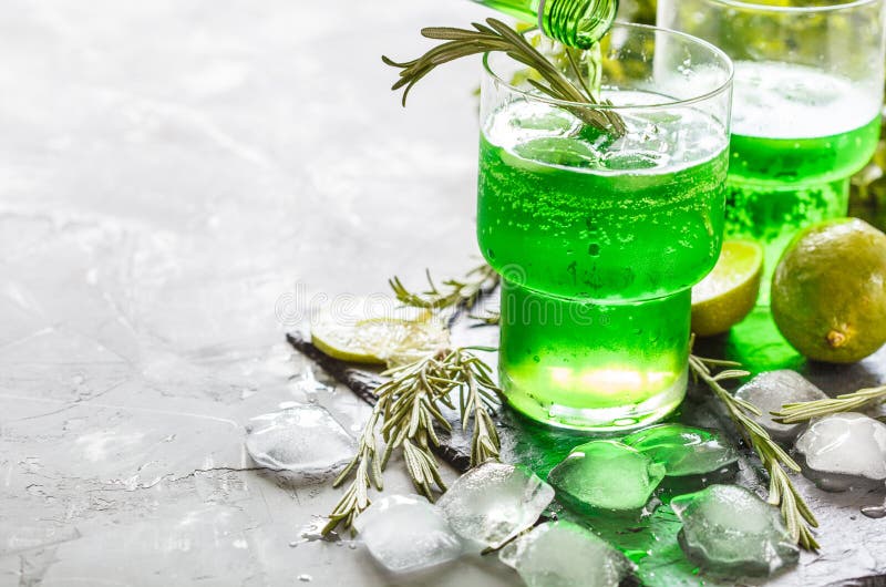 Green lemonade stock photo. Image of lemonade, lemon - 98063968