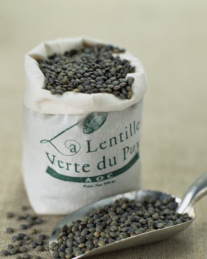 Green lentils from the Puy editorial photo. Image of green - 23703451