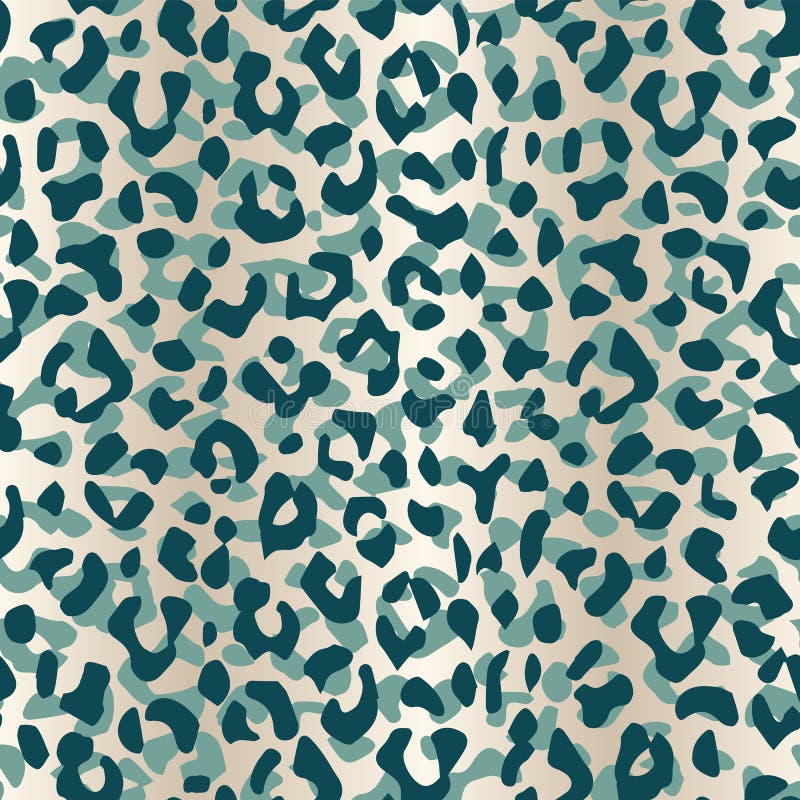 Green Leopard Skin Vector Seamless Pattern Stock Vector - Illustration ...