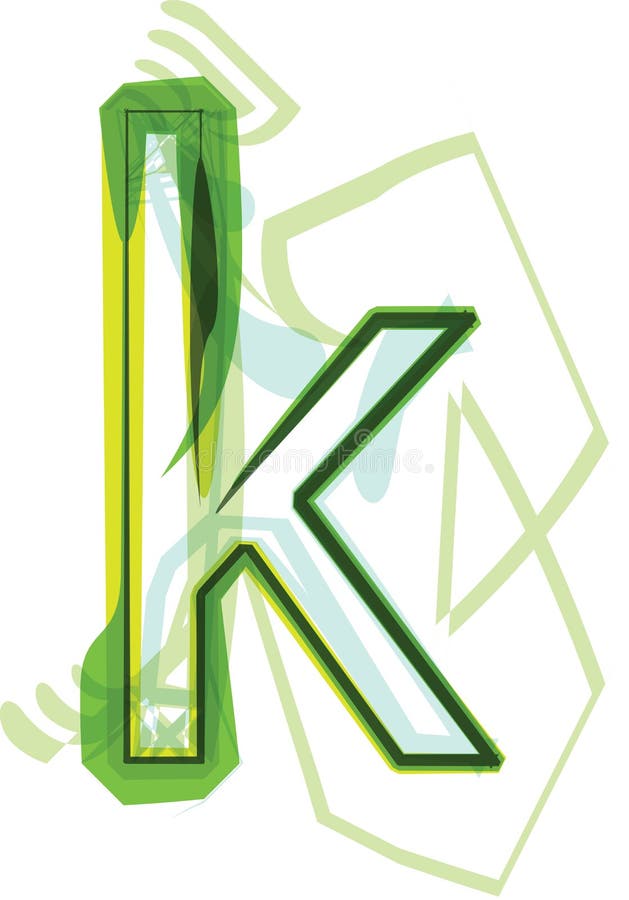 Green letter stock vector. Illustration of answer, doodle - 100907345