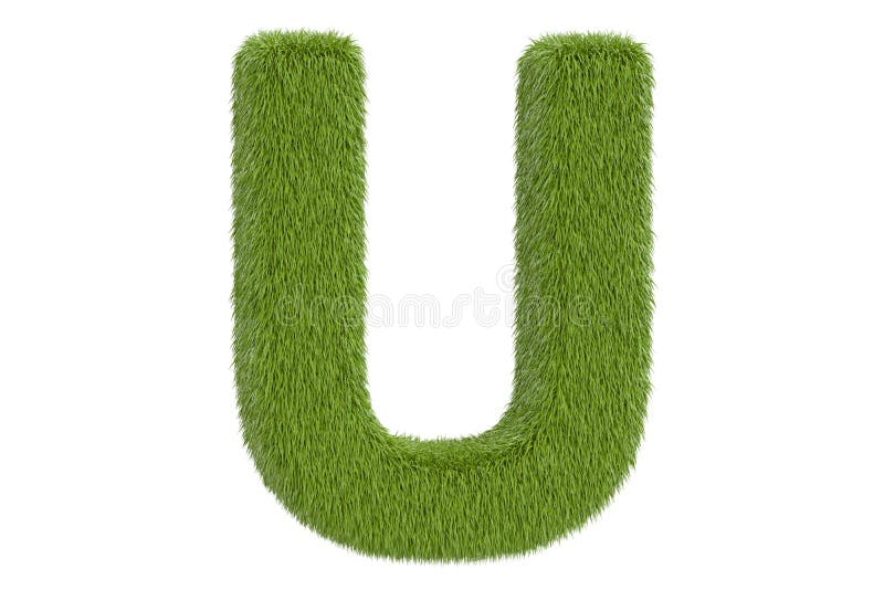 3d Letter U Green Grass Stock Illustrations – 75 3d Letter U Green ...