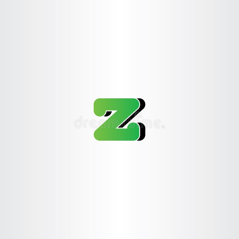 Green Letter Z Logotype Symbol Vector Stock Vector - Illustration of ...