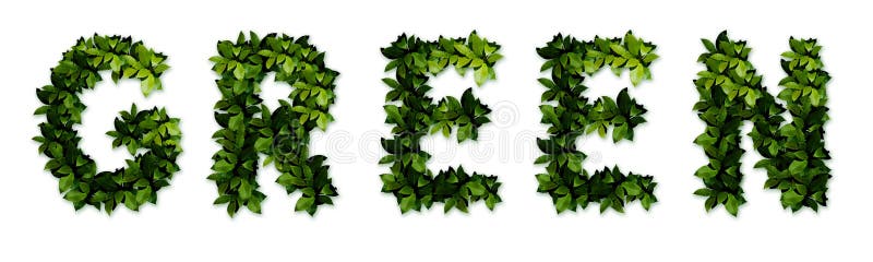 Green Letters Royalty Free Stock Photography - Image: 21104867