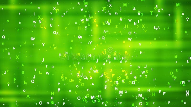 Green Letters Background Illustration Stock Vector - Illustration of ...