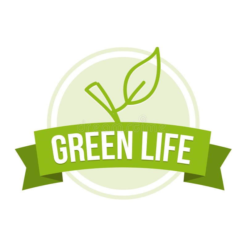 Green Life - Retro-inspired Script Lettering Design, Hand-drawn with a ...