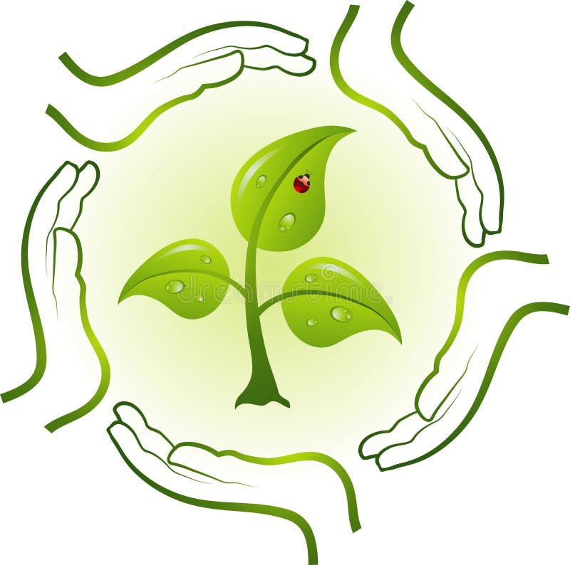 Green Life Merry Christmas Greeting Card Stock Illustration ...