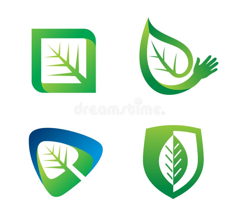 Green Life Logo or Icon Template Design Stock Vector - Illustration of ...
