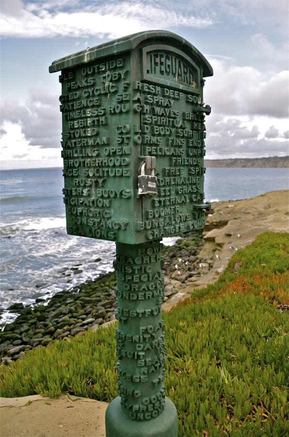 Green Lifeguard Box stock image. Image of diego, tropical - 38352267