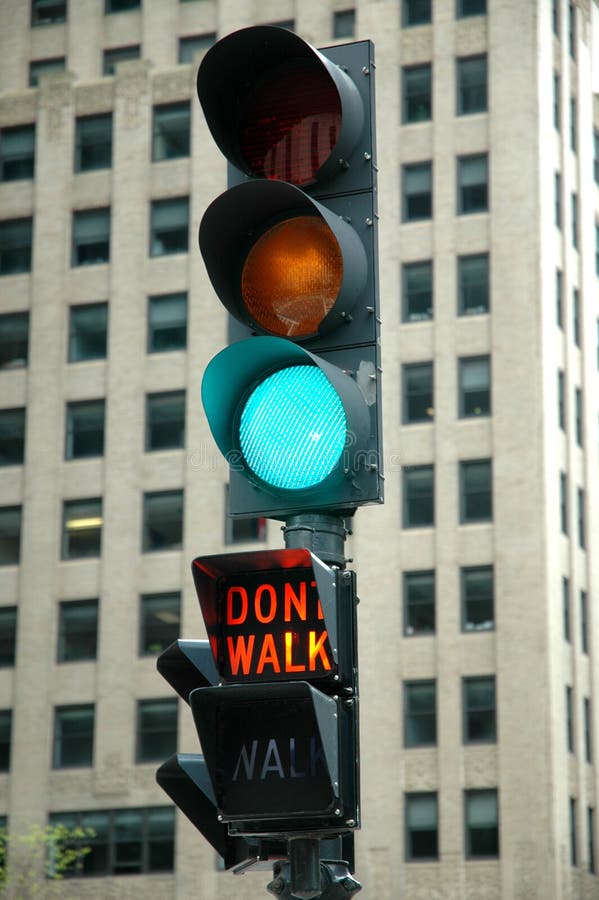 Green Light - Don t Walk stock image. Image of right, hand - 800281