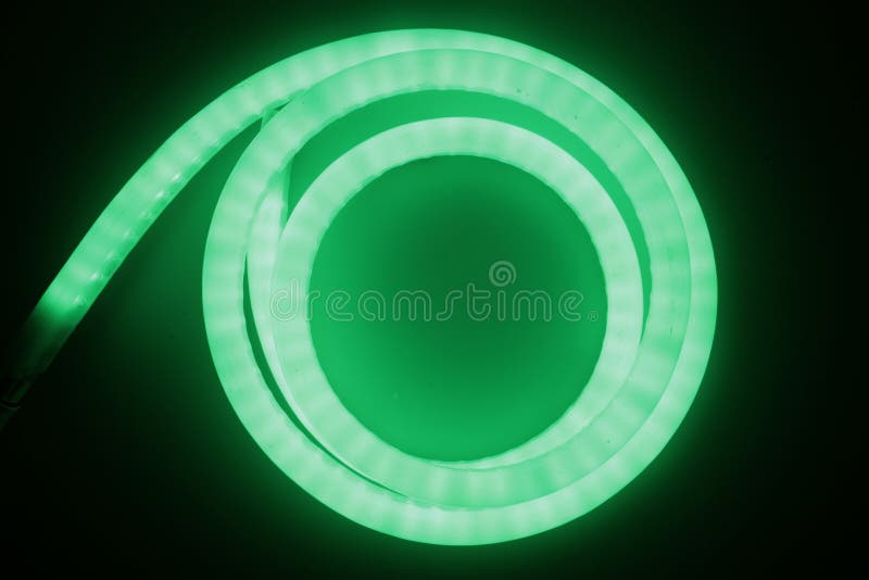 Green light of led lamp stock image. Image of lamp, black - 19466049