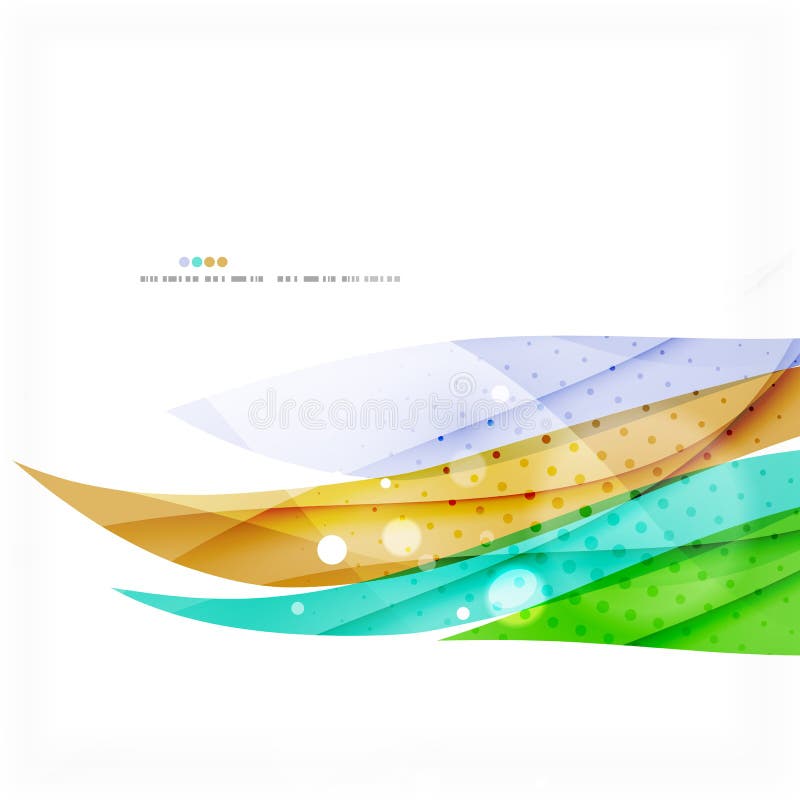 Green Light Lines on White Presentation Template Stock Vector ...