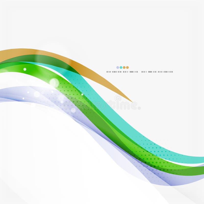 Green Light Lines on White Presentation Template Stock Vector ...
