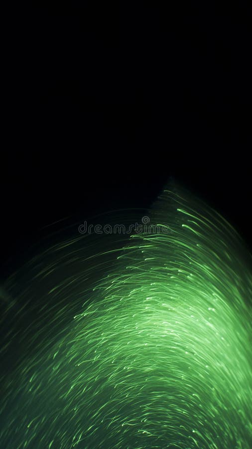 Green Particle Disc of Light Stock Photo - Image of object, particle ...