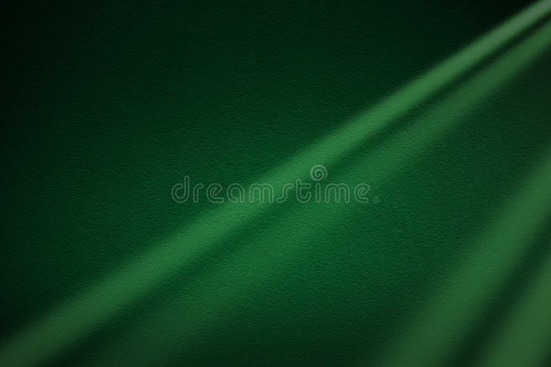 Green Light Rays on Dark Green Background. Abstract Green Light ...