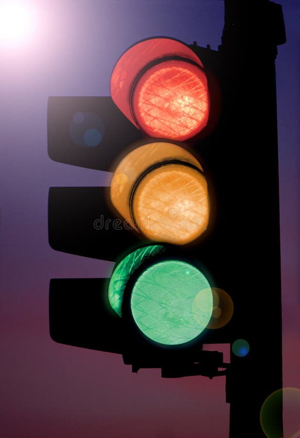 Green light red orange stock photo. Image of signal, danger - 39673776