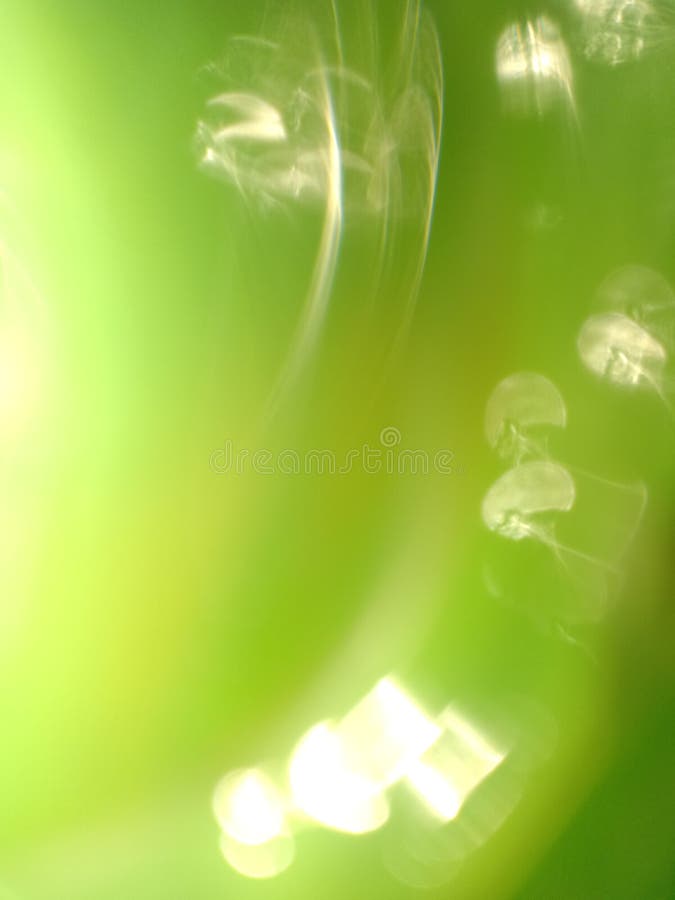 Green Light Reflection for Abstract Background Stock Image - Image of ...