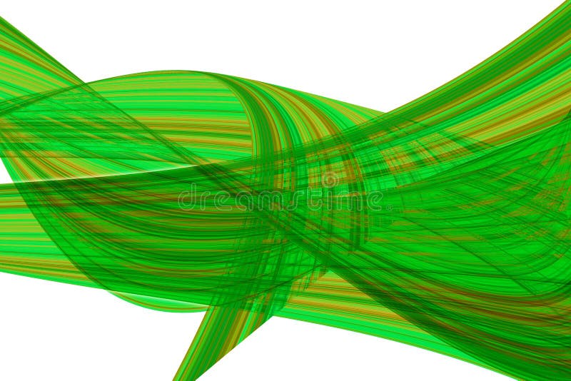 Green Light Wave Abstract Background Stock Illustration - Illustration ...