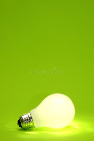 Green Lightbulb Background stock image. Image of inspiration - 124947