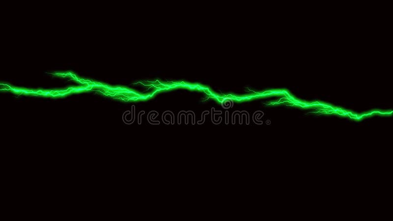 The Green Lightning Flash Was Very Beautiful. Stock Footage - Video of ...