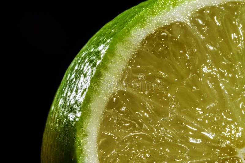 Green Lime Fruit Macro View Stock Photo - Image of health, tropical ...