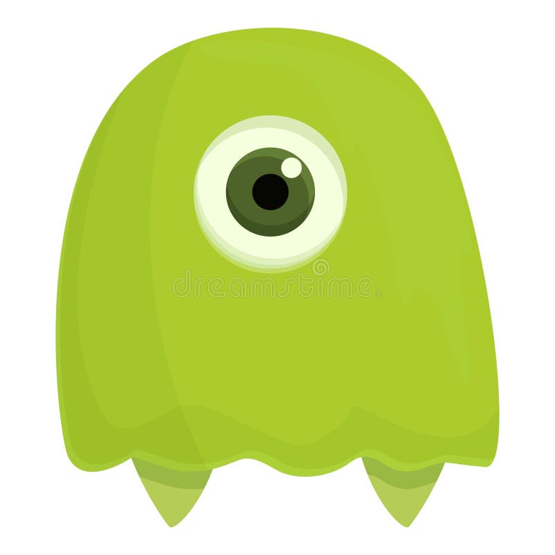 Green Lime Monster Icon Cartoon Vector. Goblin Animal Stock Vector ...