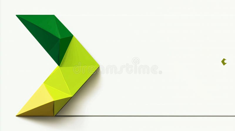 Geometric Arrow Triangular Segments Upward Pointing 45 Degree Angle ...