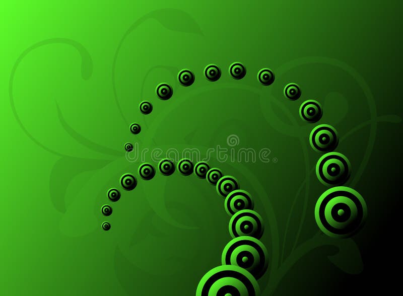 Green Line stock vector. Illustration of flower, design - 6177013