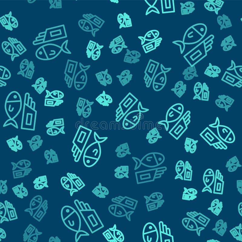 Seamless Fish Chips Pattern Stock Illustrations – 102 Seamless Fish ...
