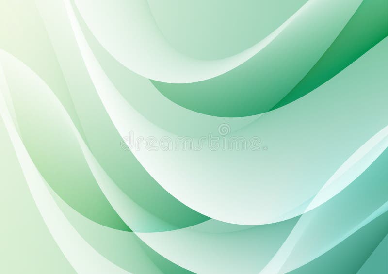 Green Line Minimal Curve Wave Pattern Background Stock Illustration ...