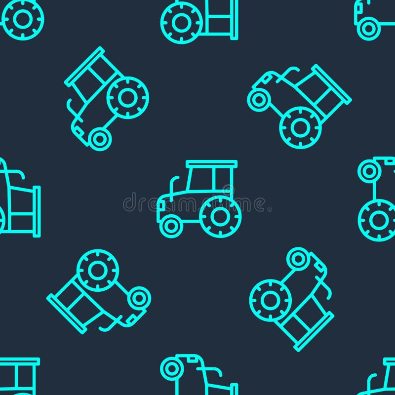 Green Tractor Pattern Stock Illustrations – 357 Green Tractor Pattern ...