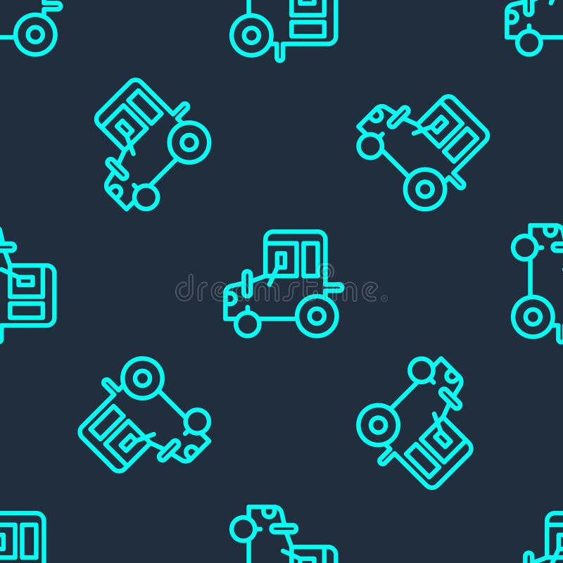 Green Tractor Pattern Stock Illustrations – 337 Green Tractor Pattern ...