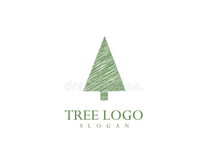 Green Line Tree Logo for Company Vector and Editable Stock Vector ...