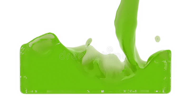 Green Liquid Fills Up Screen, with Alpha Channel FULL HD Stock Footage ...