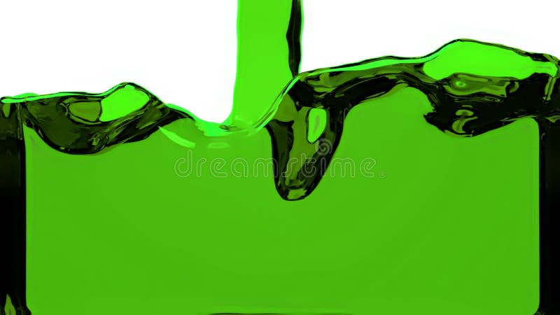 Green Liquid on Blue Chroma Key Stock Footage - Video of paint, melt ...
