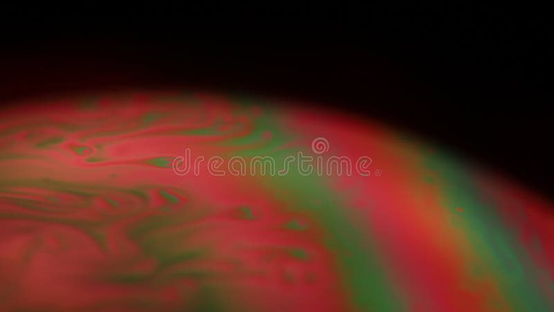 Green Liquid Sphere on Black Background, Fluid Background, Dark ...