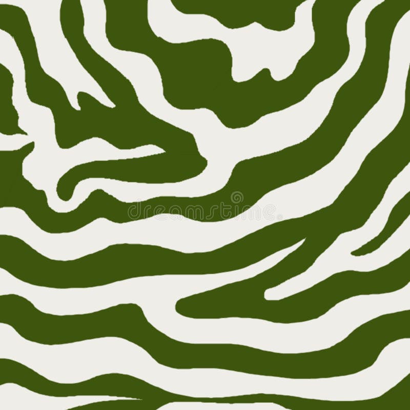 Green Liquid Swirl Flow Groovy Stripe Y2K Pattern Stock Illustration ...