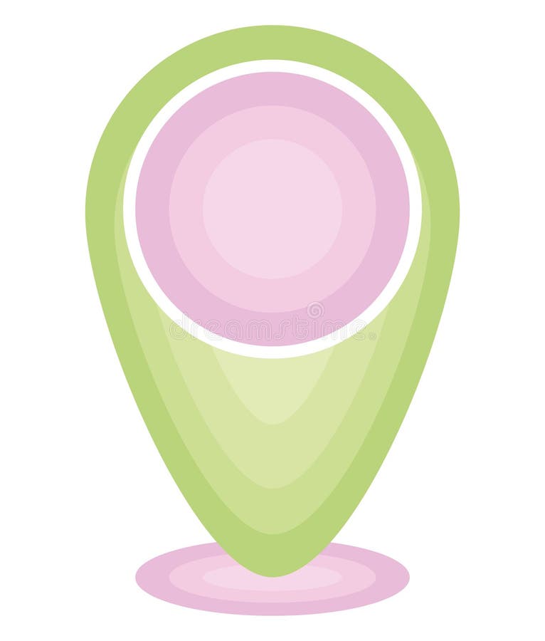 Green location pin stock vector. Illustration of vector - 258449940