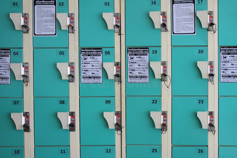 Green locker stock image. Image of metal, close, lock - 20038047