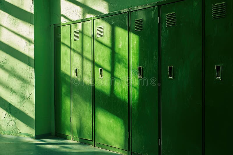 Green locker background stock illustration. Illustration of store ...