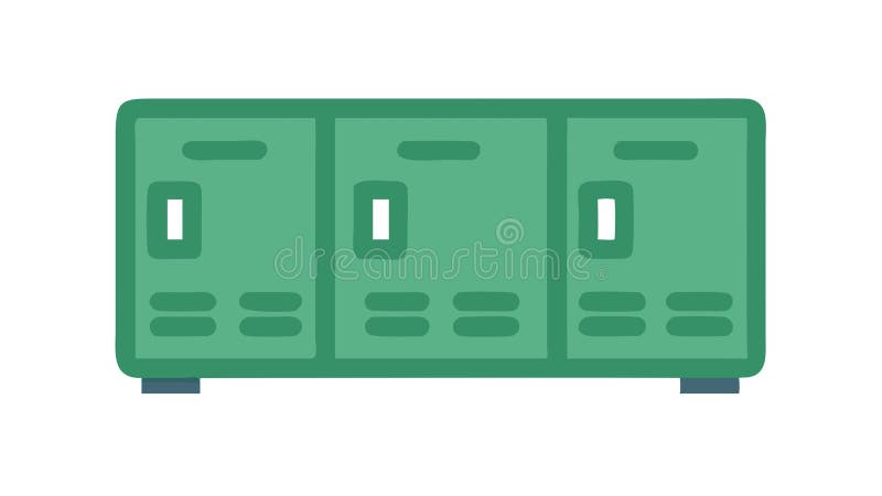 Green Lockers Storage Compartments Vector, Vector Design Generative AI ...