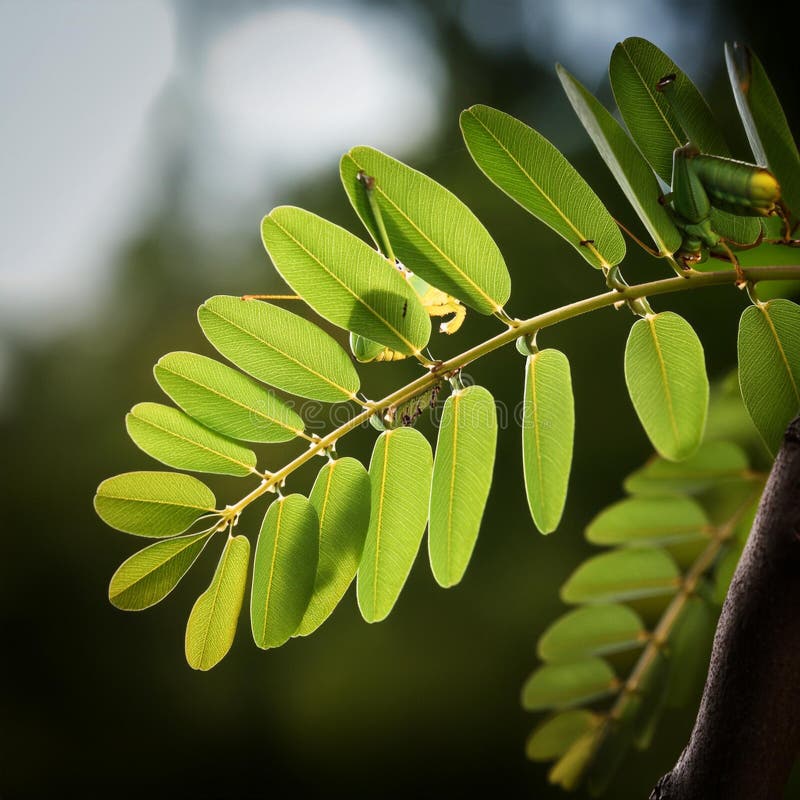 Green locust, AI generated stock illustration. Illustration of green ...