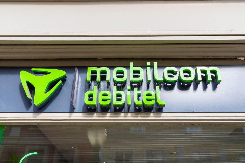Green Logo of the Mobilcom Debitel in Spandau on a House Facade ...
