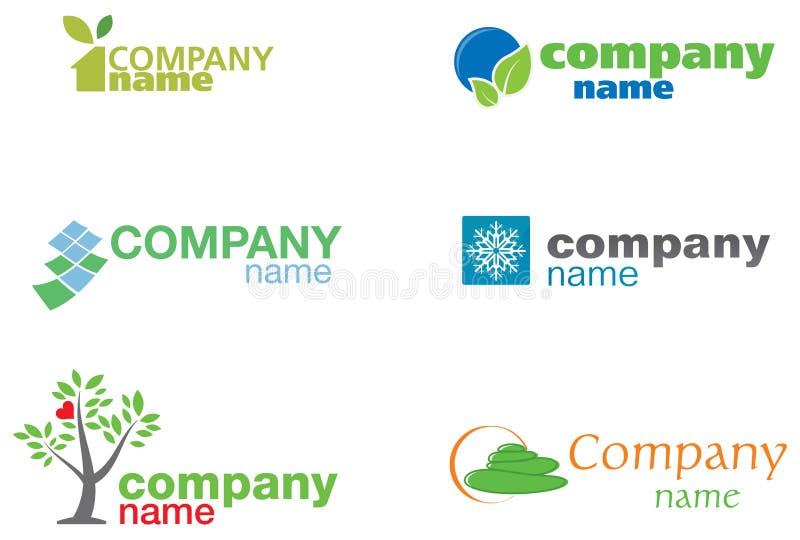 Green Company Logos stock vector. Illustration of pattern - 13941771