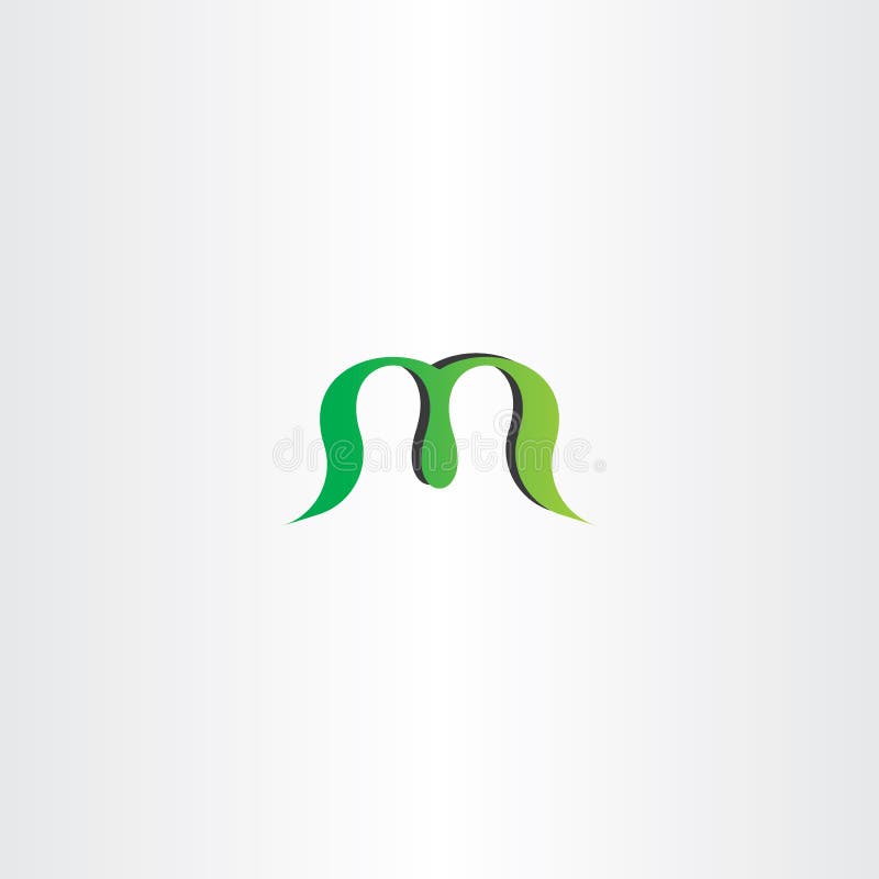 Green Logotype Logo M Letter M Sign Icon Stock Vector - Illustration of ...