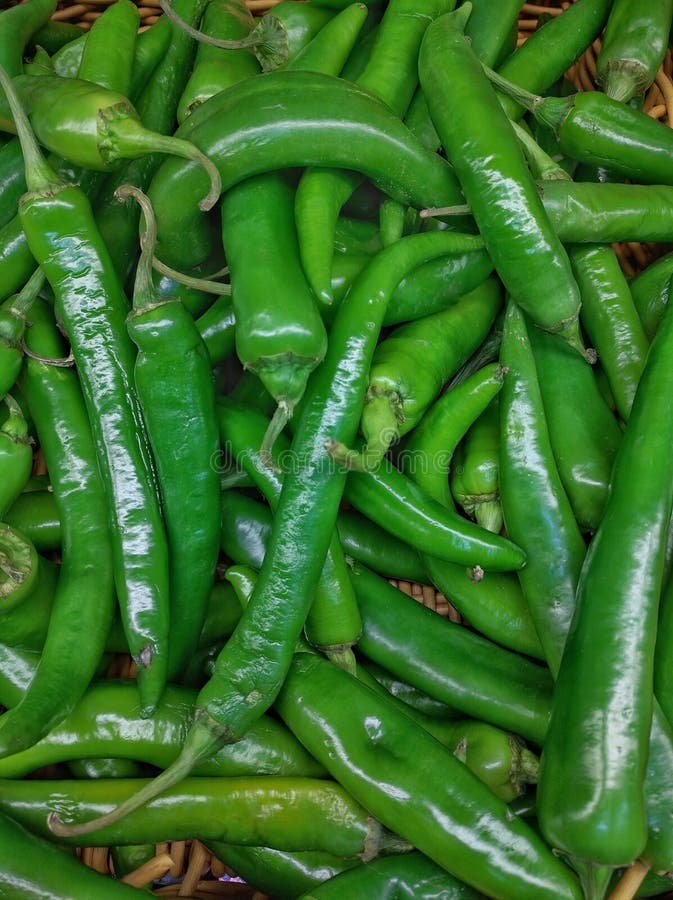 Green long peppers stock photo. Image of texture, long - 64190416