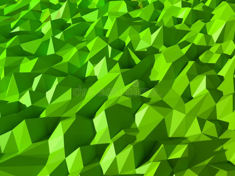 Green Low Poly Abstract Background Stock Illustration - Illustration of ...