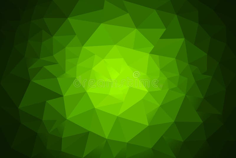 GREEN Low Poly Crystal Background with Gradient , Geometrical ...